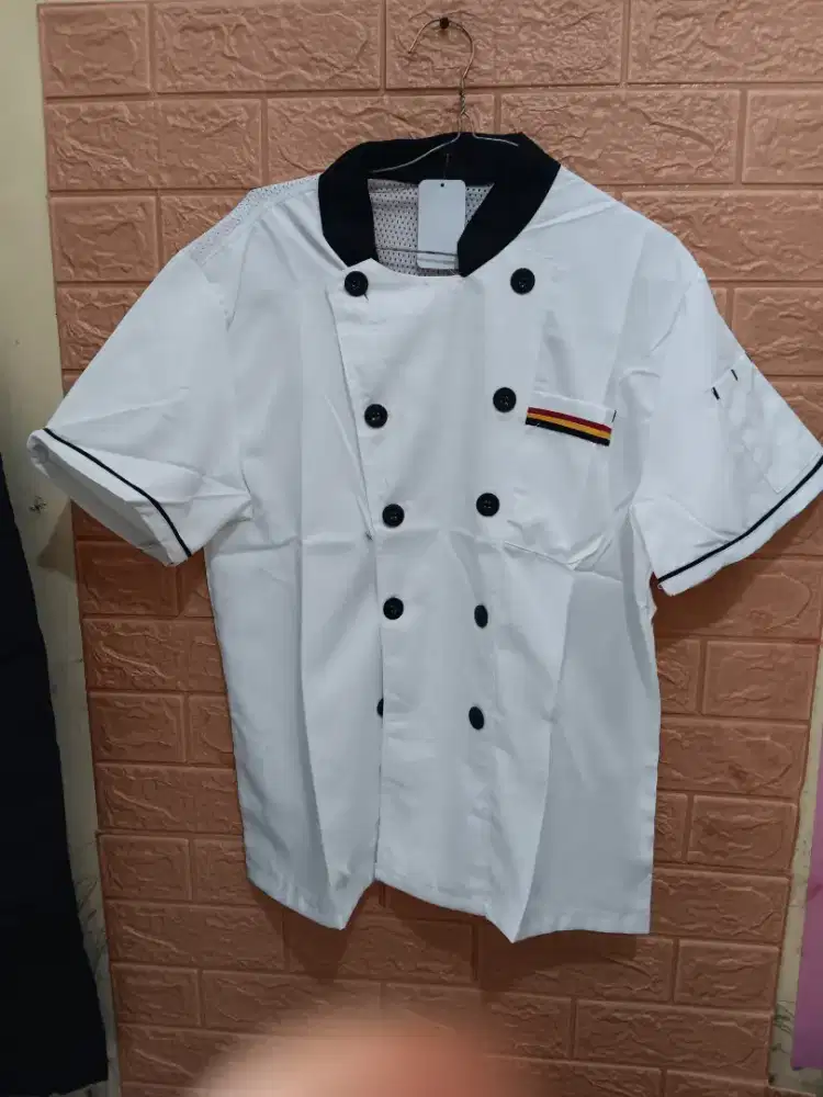 Baju koki chef kitchen seragam dapur seragam koki - Fashion Pria ...