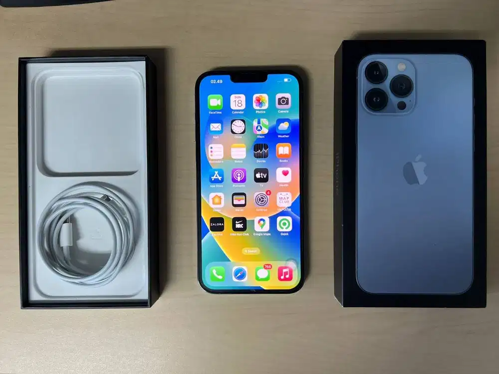 iPhone 13 Pro Max 256gb Sierra Blue Fullset Like New Ex Inter ZP/A ...
