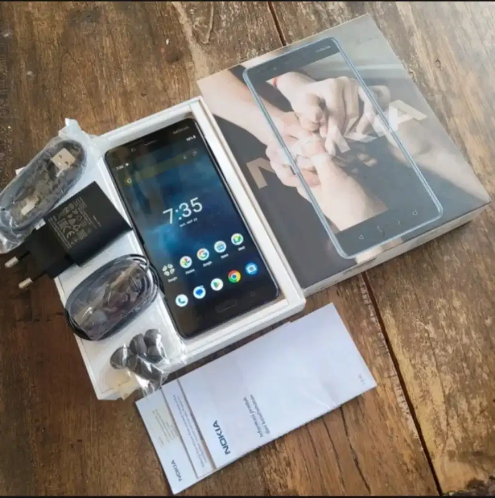 Nokia 8 Dual SIM Resmi Indonesia Perfect Tidak Dipakai Nokia8 - Handphone - 893716621