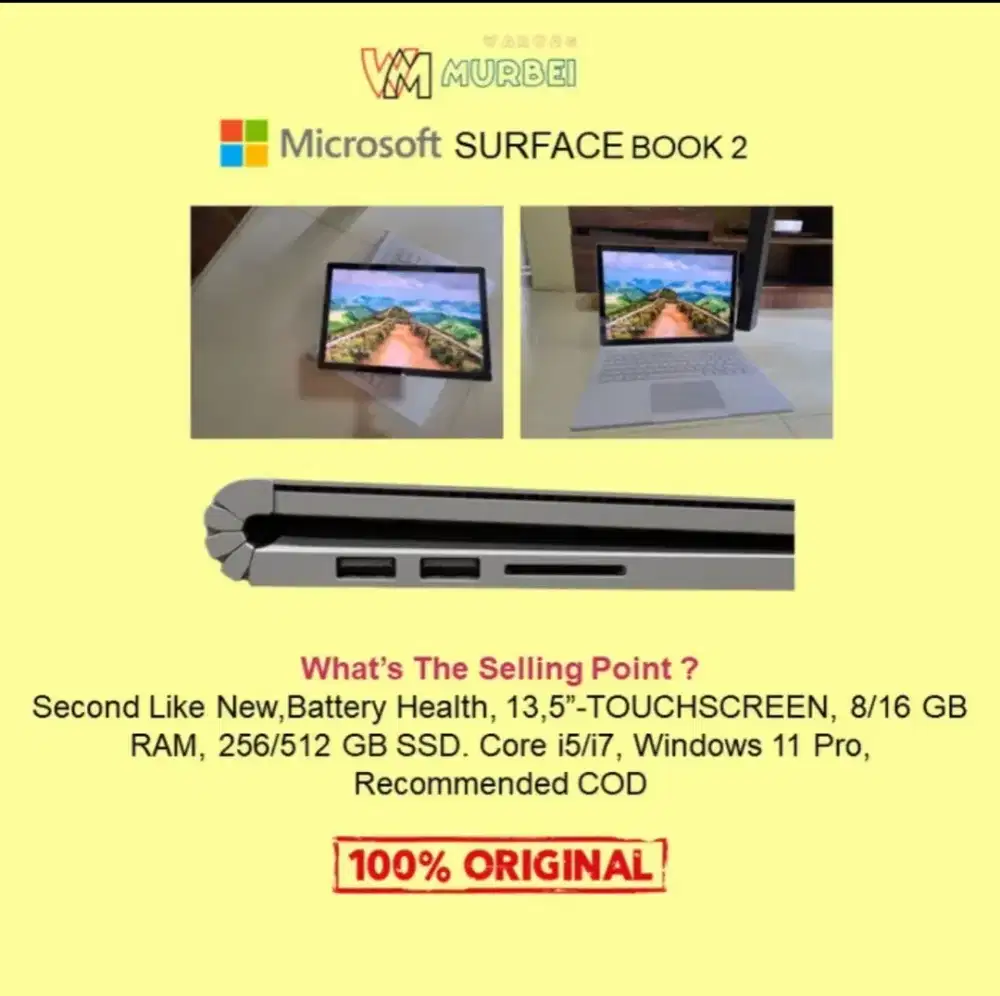Surface Book 2 di Indonesia - OLX Murah Dengan Harga Terbaik - OLX.co.id