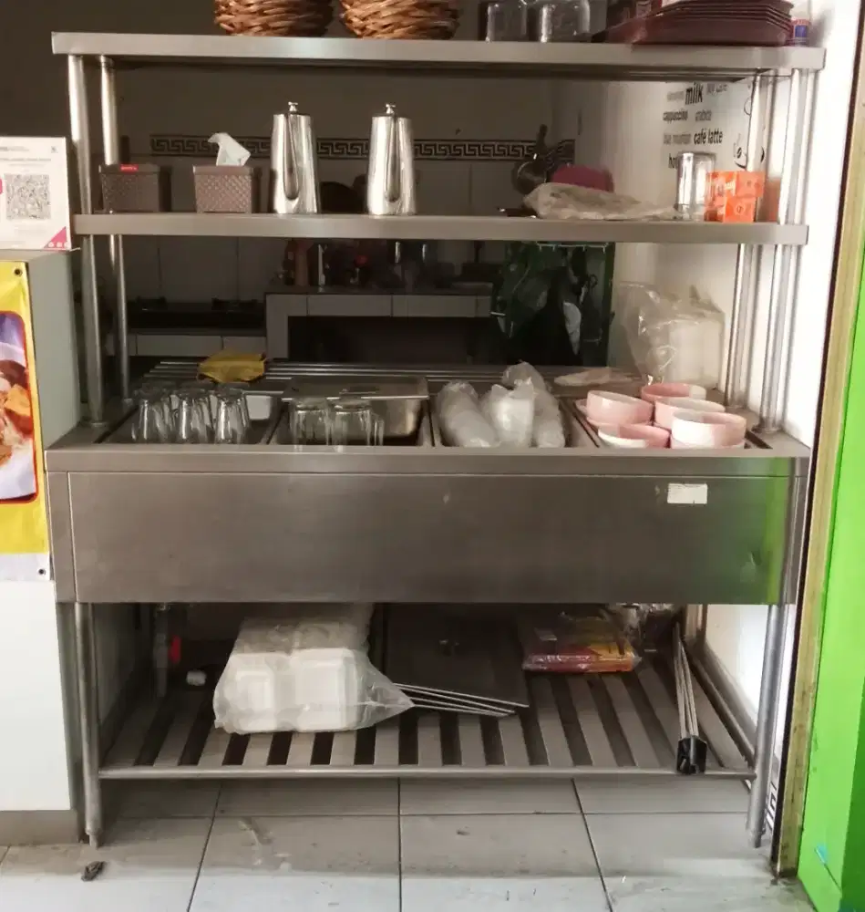 Meja Etalase Prasmanan Full Stainless - Lain-lain - 914224804