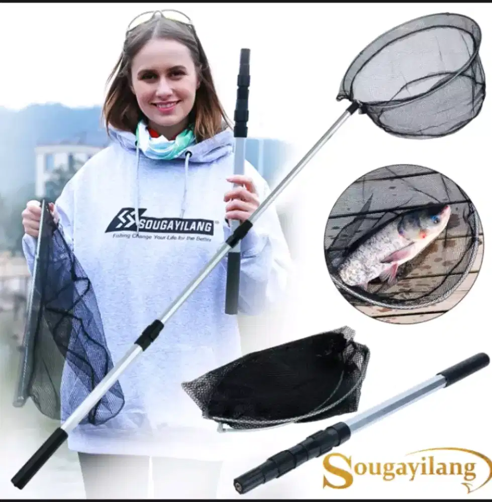 2 meter serokan pancing ikan/tanggok teleskopik joran pancingan ...