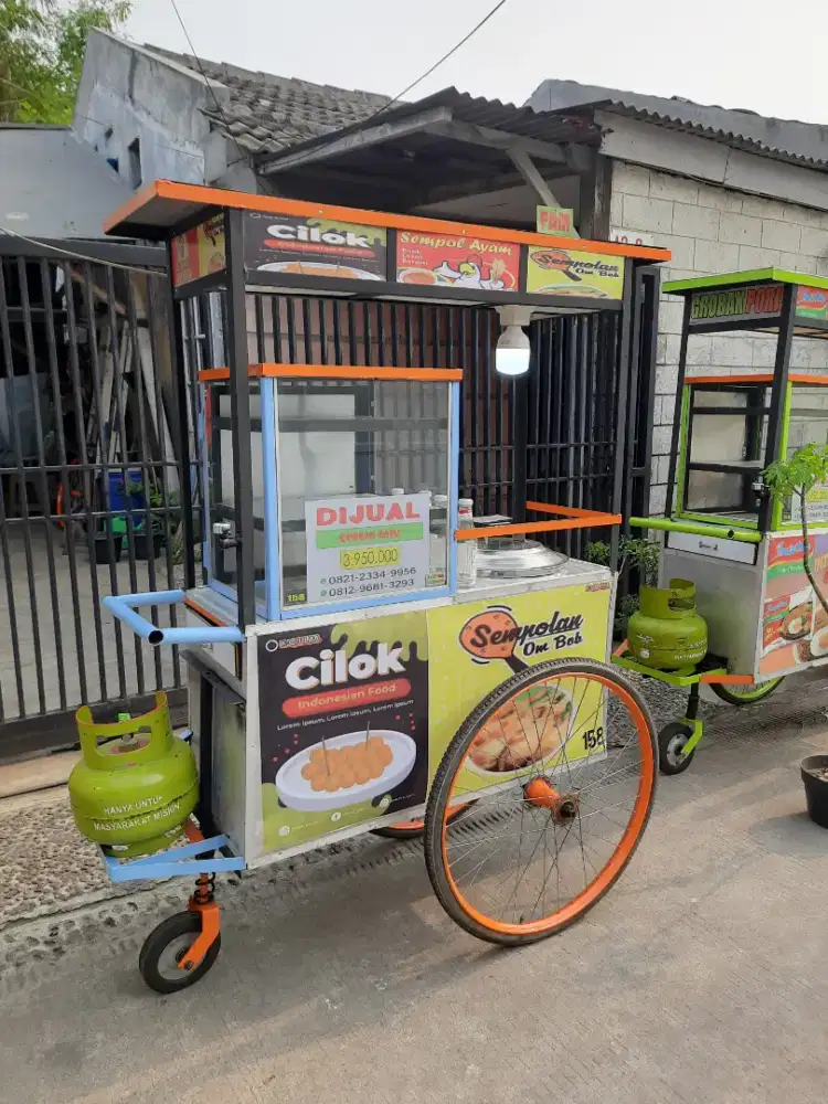 Gerobak Cilok - Dijual Perlengkapan Usaha Murah di Bekasi Kota - OLX.co.id
