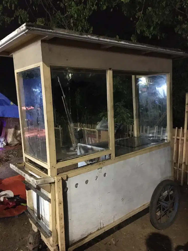 Gerobak bekas cimol kentang goreng - - Perlengkapan Usaha - 913990205