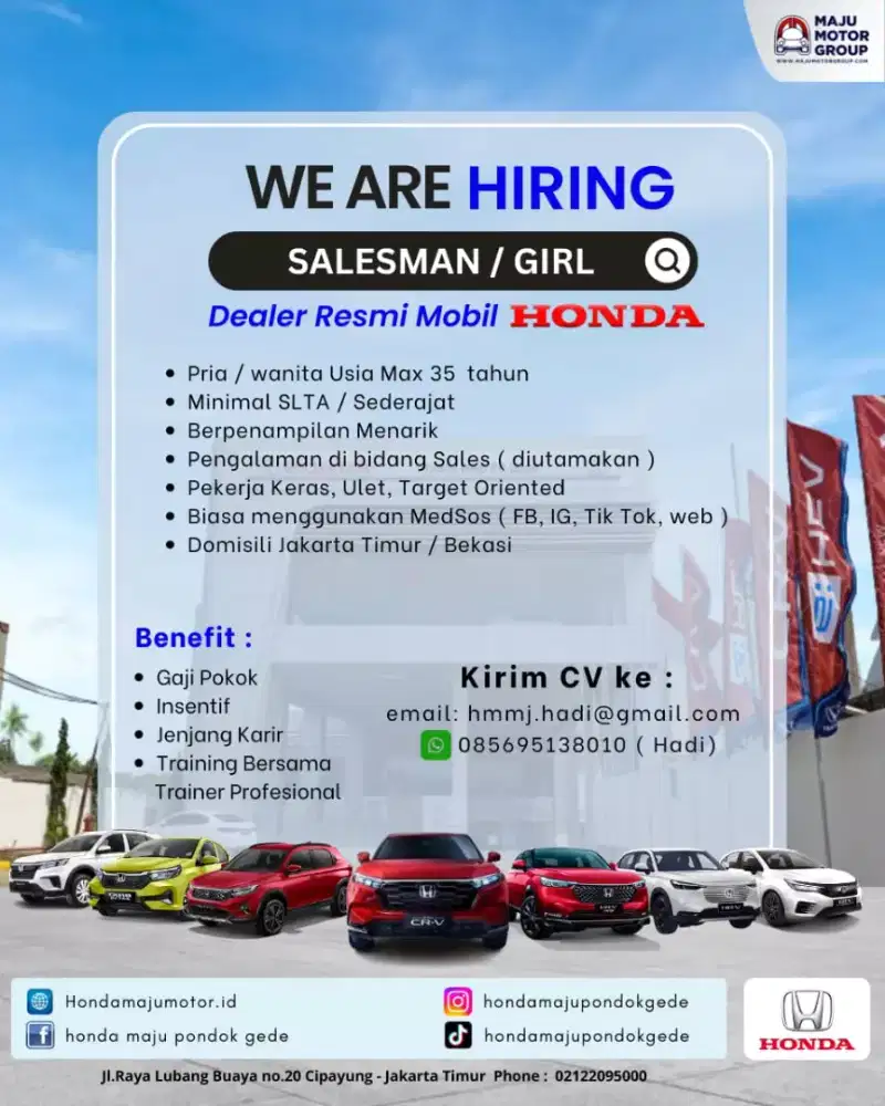 Mobil Honda - Cari Lowongan Terbaru di Tangerang Kota - OLX.co.id