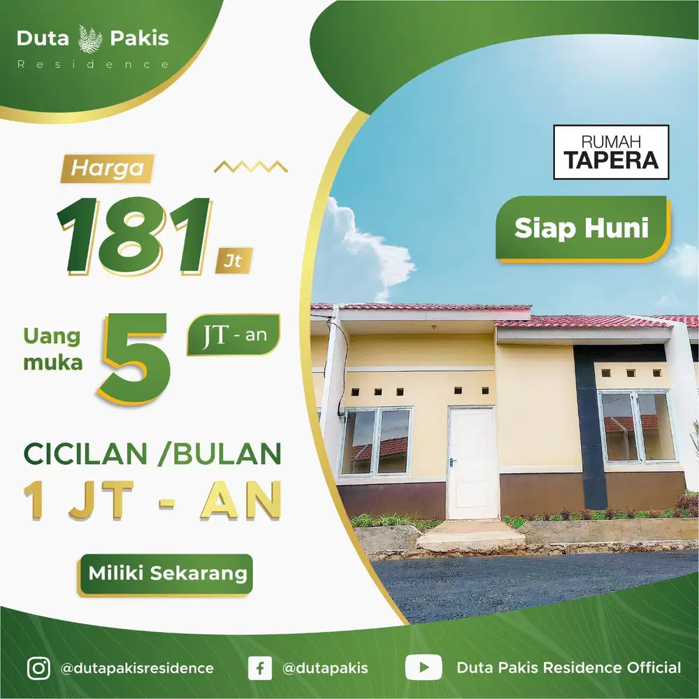 Dijual Rumah Subsidi Promo KPR BTN siap huni daerah Bogor Diskon ...