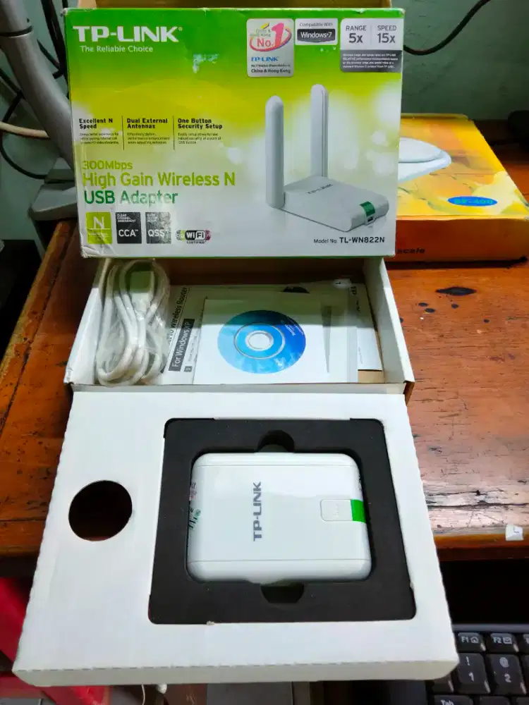WiFi USB TP-LINK TL-WN822N 300Mbps - Komputer - 906375256
