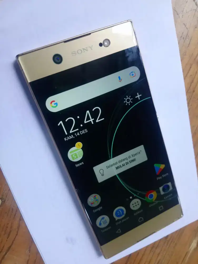 Sony Xperia XA1 Ultra Gold Single SIM - Handphone - 913592046