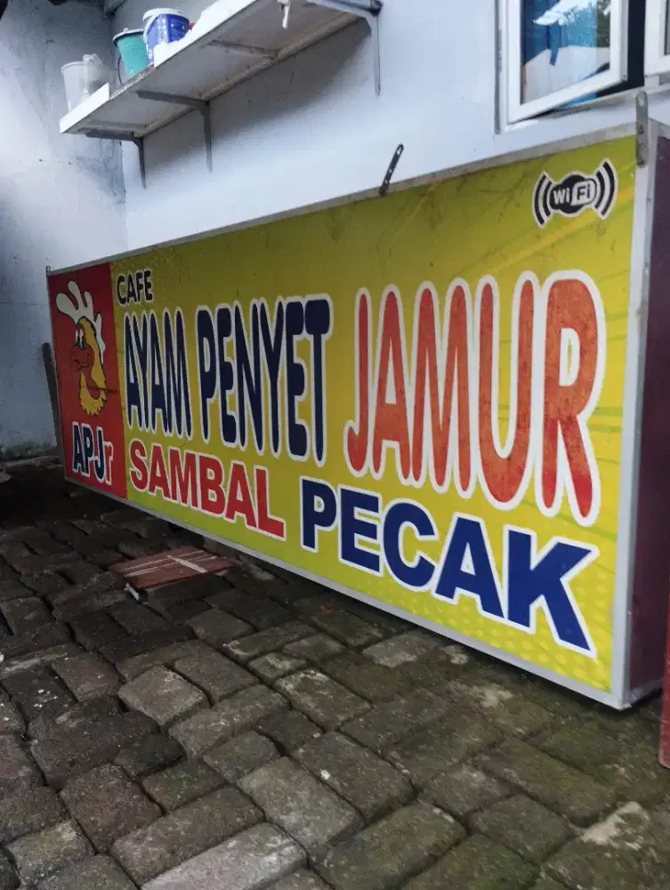 Neon Box Sign Back Light (1 sisi) - Perlengkapan Usaha - 909933528