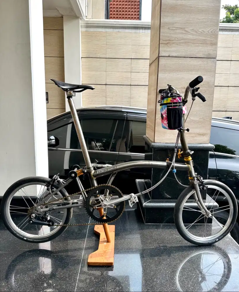 Brompton Superlight Raw Lacquer 2018 Full Custom Mods - Sepeda ...