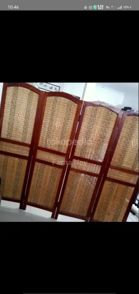 Partisi Penyekat Ruangan Motif Rotan Tinggi 1,6 - Perlengkapan Rumah ...