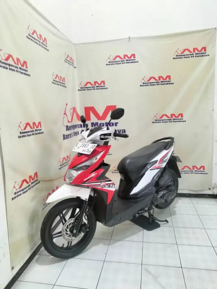 GERCEP BOS OK!! Honda BEAT ECO merah putih 2018 - Motor Bekas - 912339842