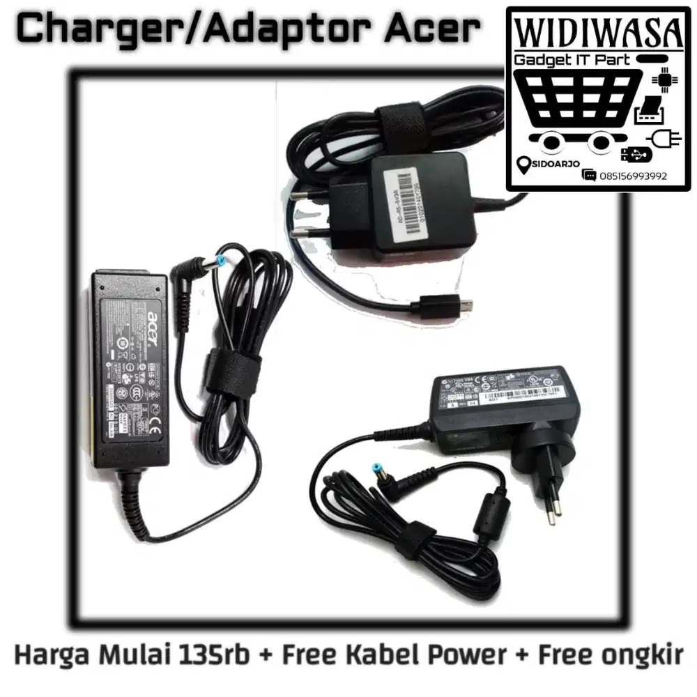 Jual Cas/Charger/adaptor Laptop Berbagai Merk Dan Tipe - Komputer ...