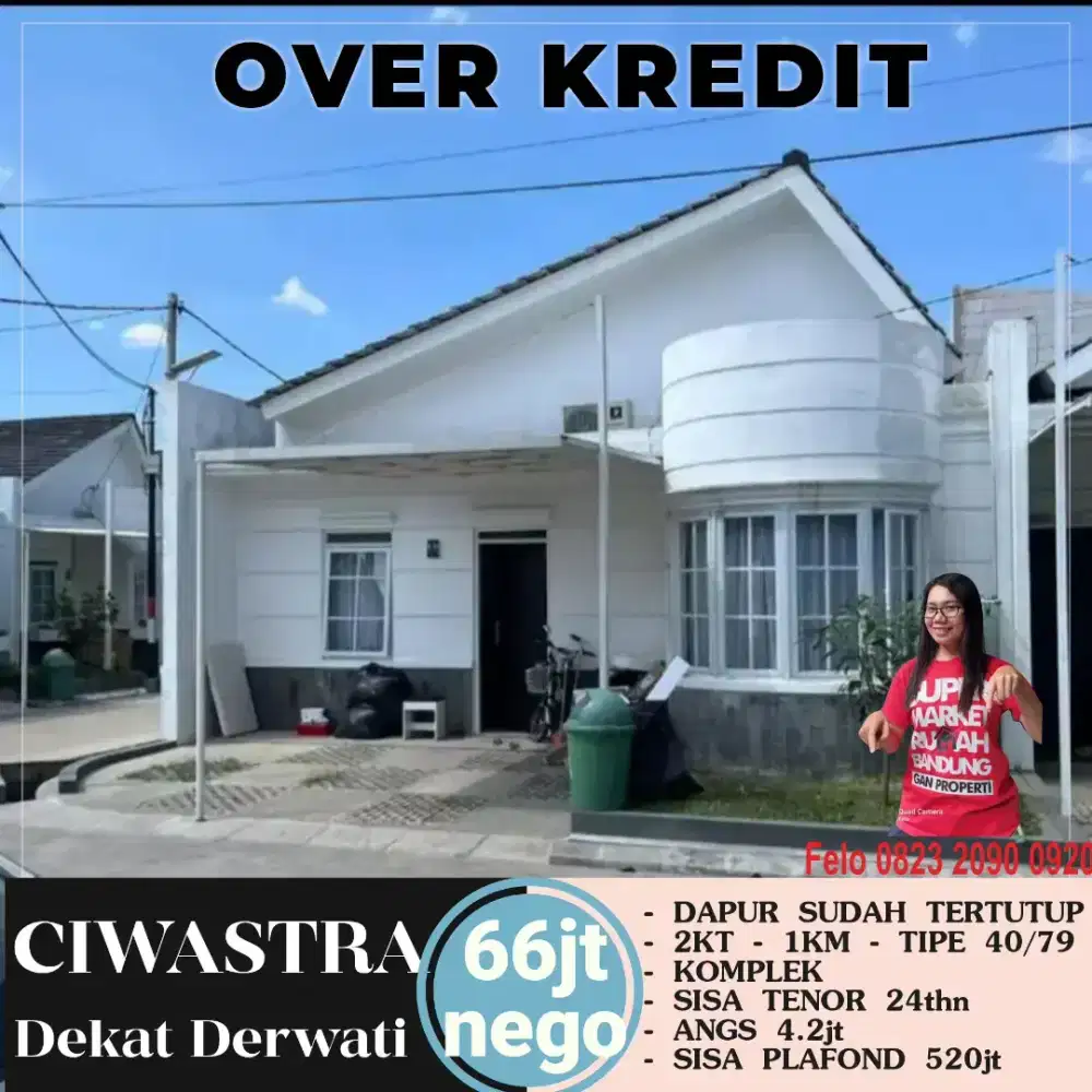 Take over rumah model eropa di CIWASTRA tanpa BI CHECKING - Dijual ...