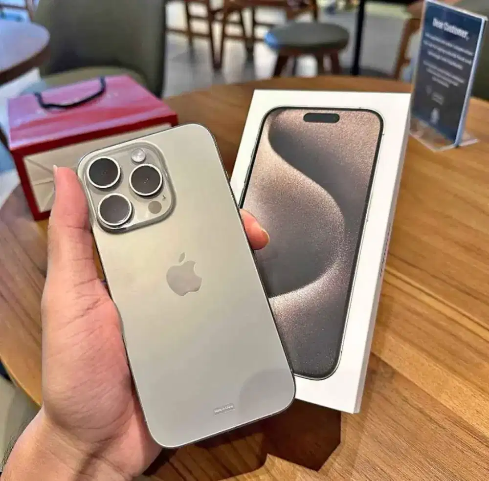 Ready Iphone 15 Pro & 15 Pro Max Natural Titanium - Handphone - 913824992